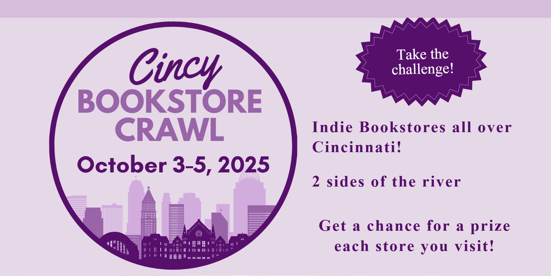 Book Lovers: On Your Marks for the Cincy Bookstore Crawl! – Classical ...